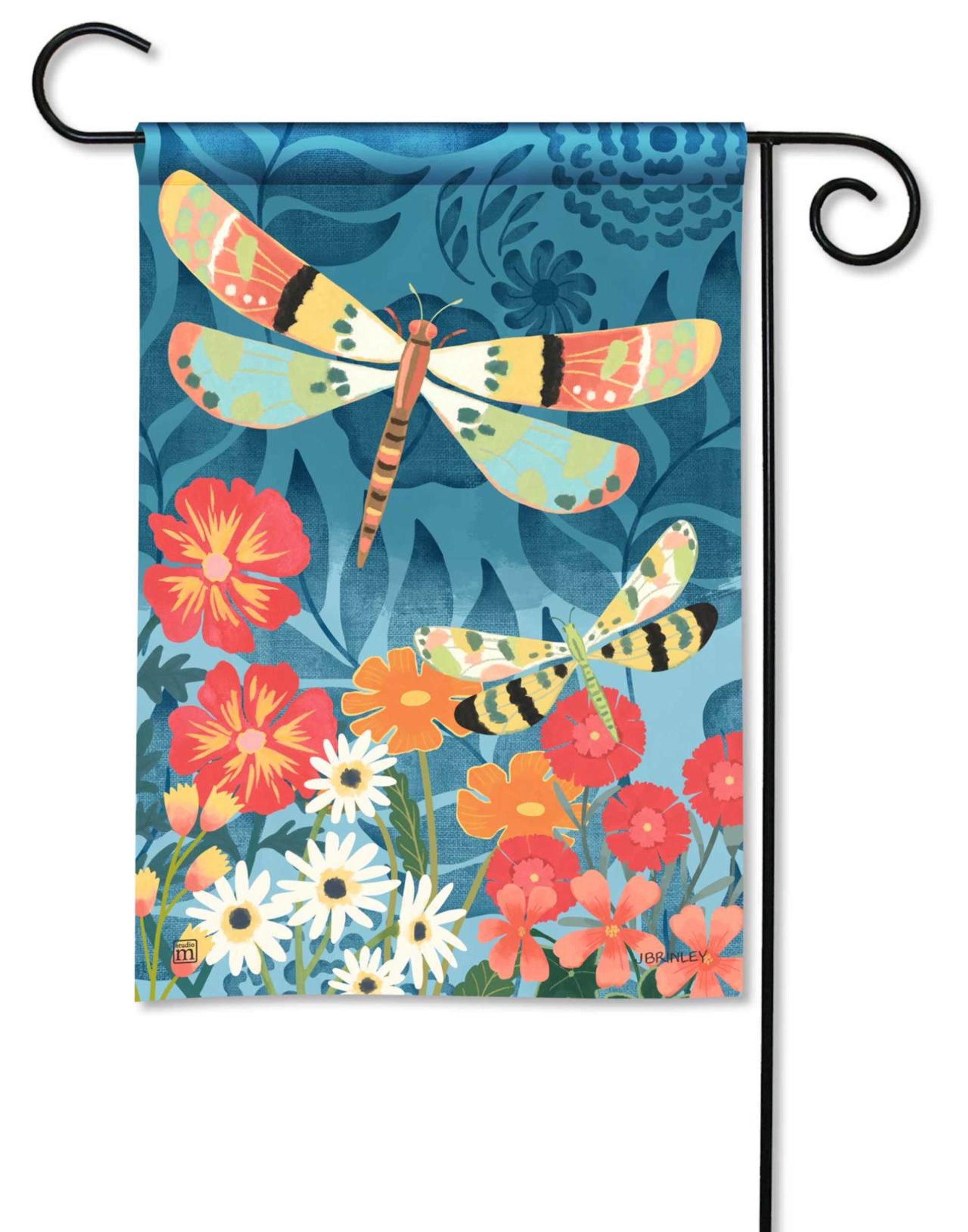 Dragonfly Dream Garden Flag – Sunny with Thunderstorms
