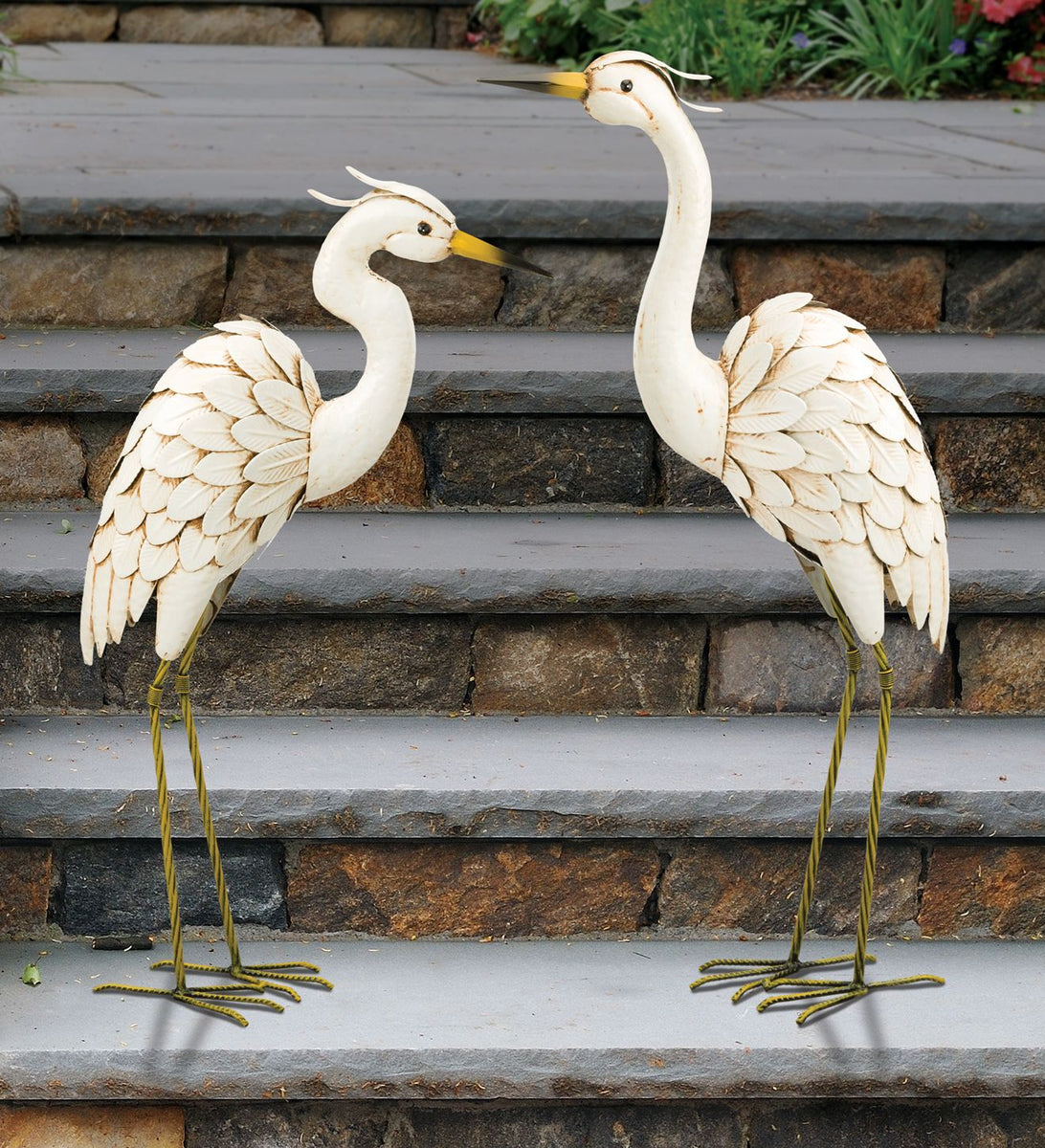 Snowy Egret Statue – Sunny with Thunderstorms