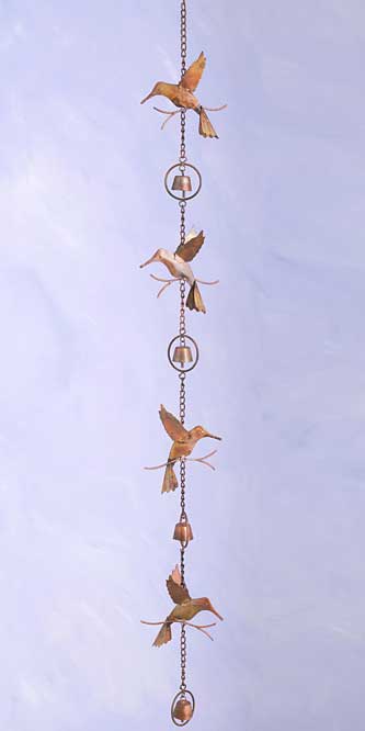 Decorative Hummingbirds with Bells Hanging Chain – Sunny with Thunderstorms